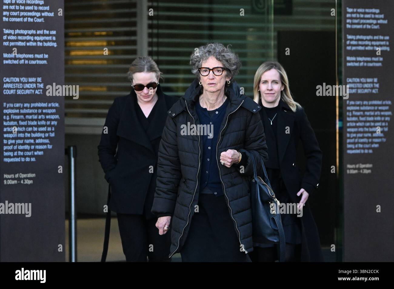 (L-R) Prosecutors Jane Warren, Nanette Rogers and Sarah Lenthall depart ...