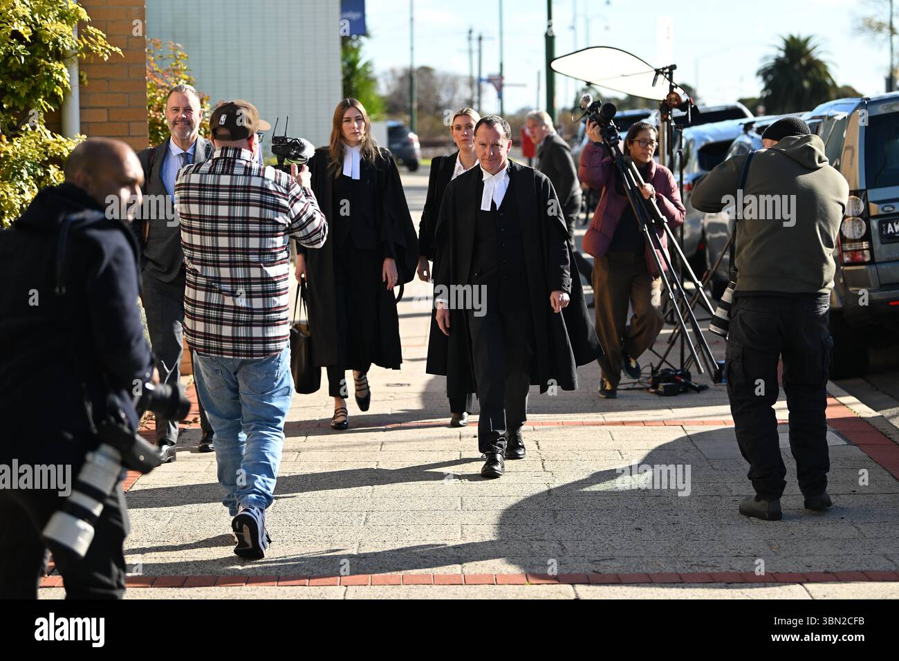 Morwell, Australia. 30th June, 2025. Erin Patterson's legal team Lawyer ...