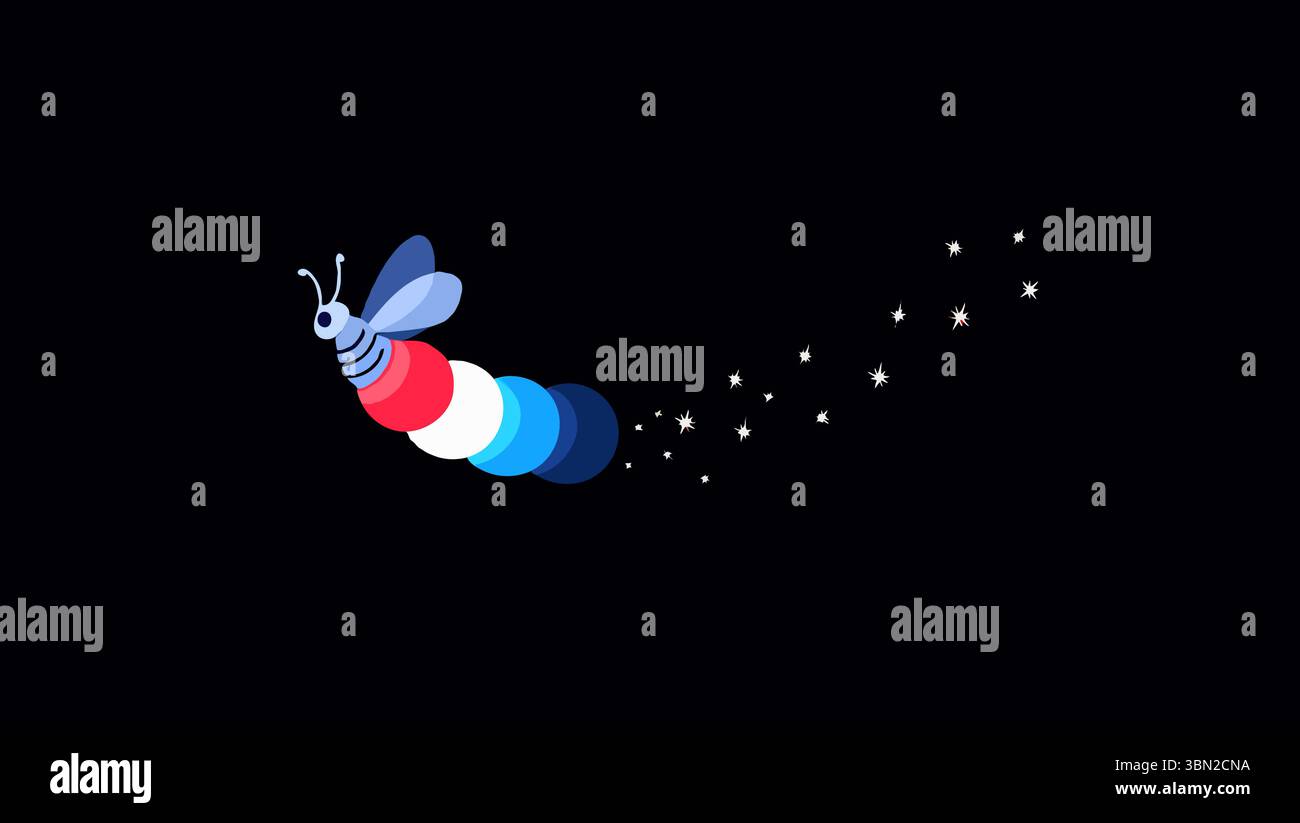 Trail red white blue Stock Vector Images - Alamy