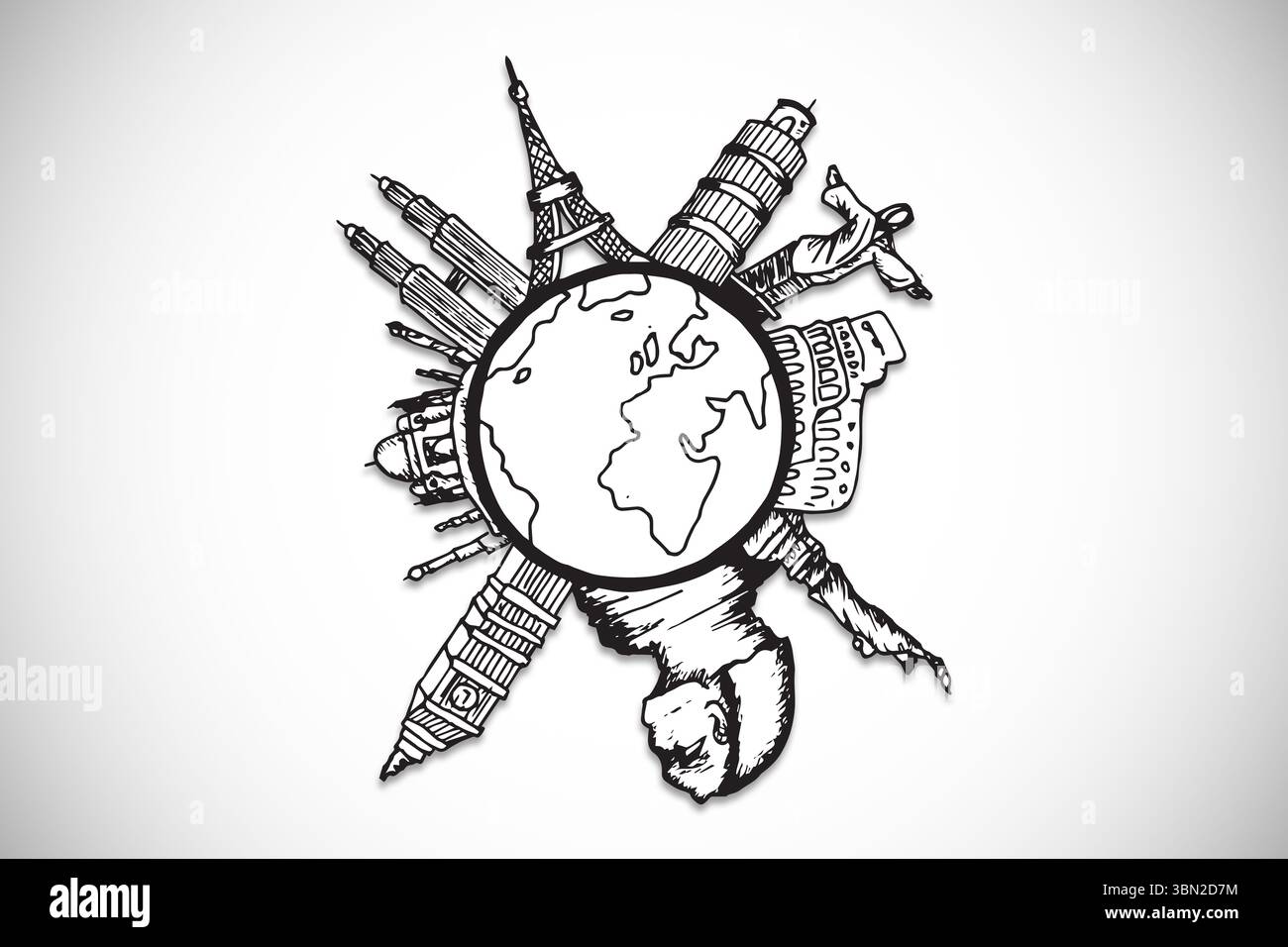 Tourism famous world landmarks hi-res stock photography and images - Alamy