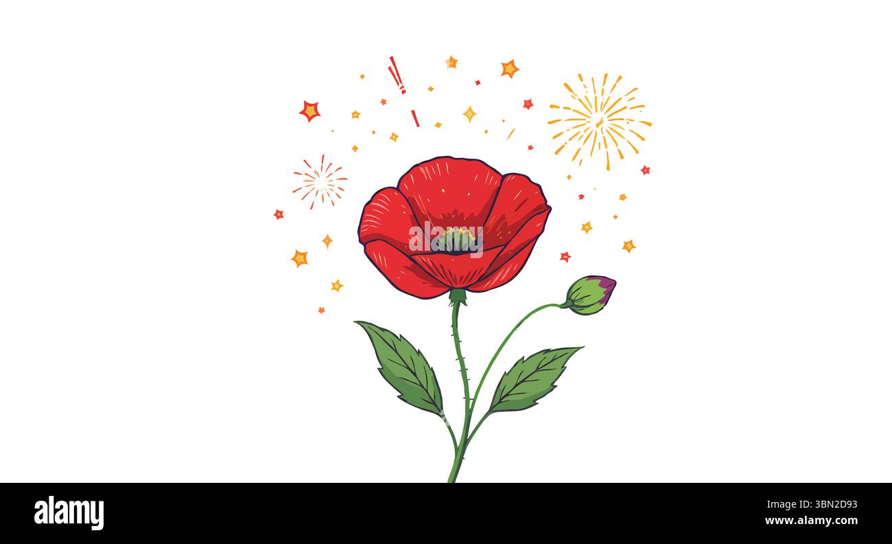 Garden fireworks display Stock Vector Images - Alamy