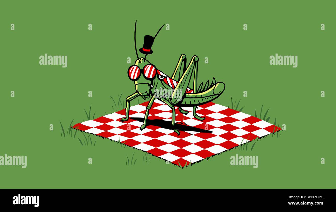 Red checked picnic blanket Stock Vector Images - Alamy