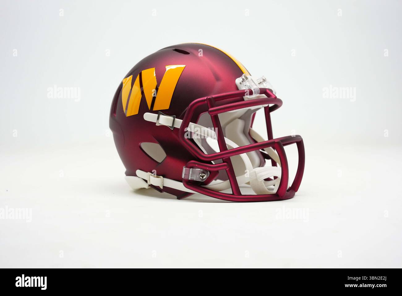 A Washington Commanders helmet on March 10, 2025 Stock Photo - Alamy