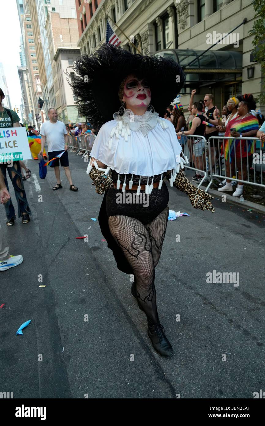 The NYC Pride March 2025 held along Fifth Avenue in New York City ...