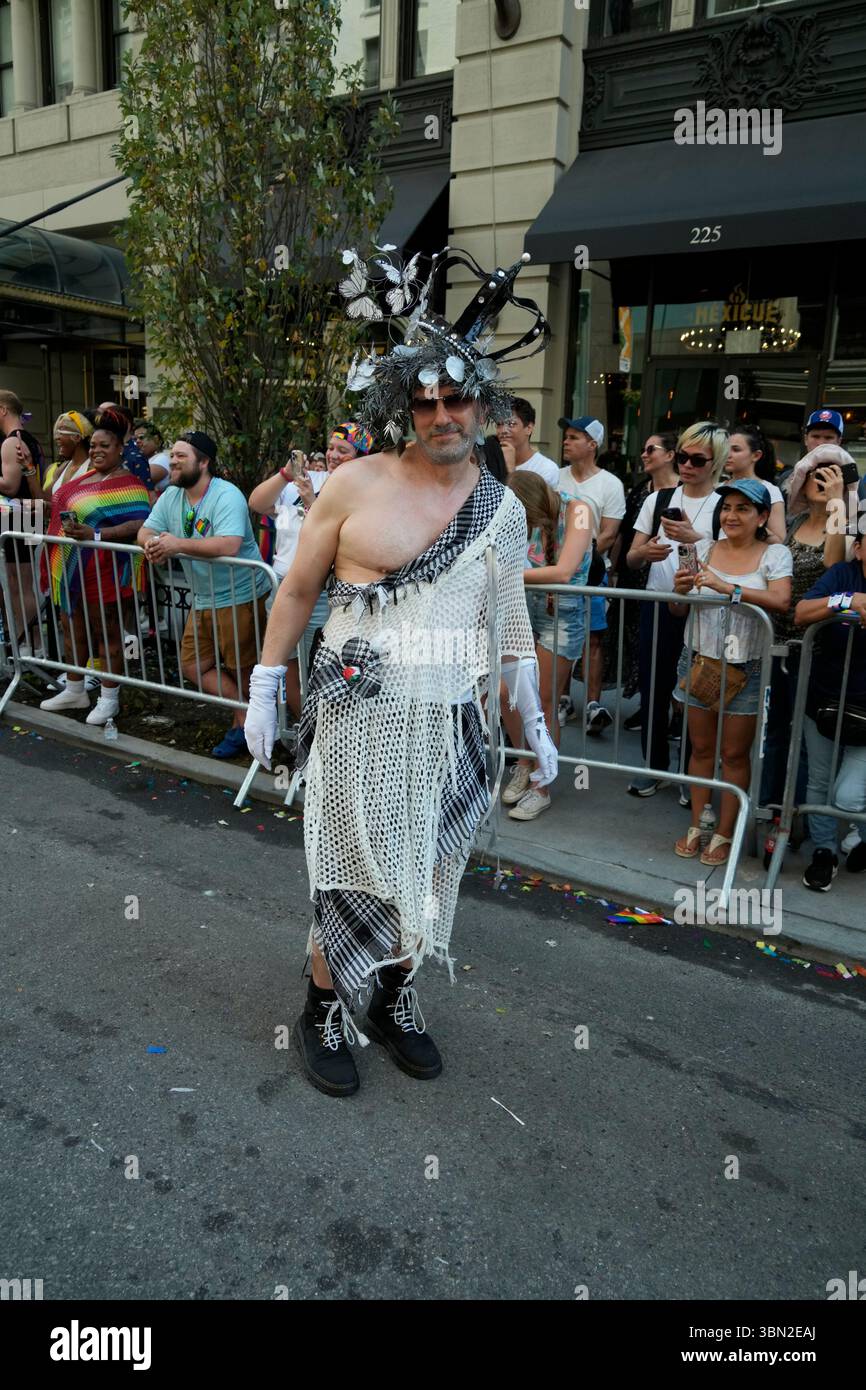 The NYC Pride March 2025 held along Fifth Avenue in New York City ...