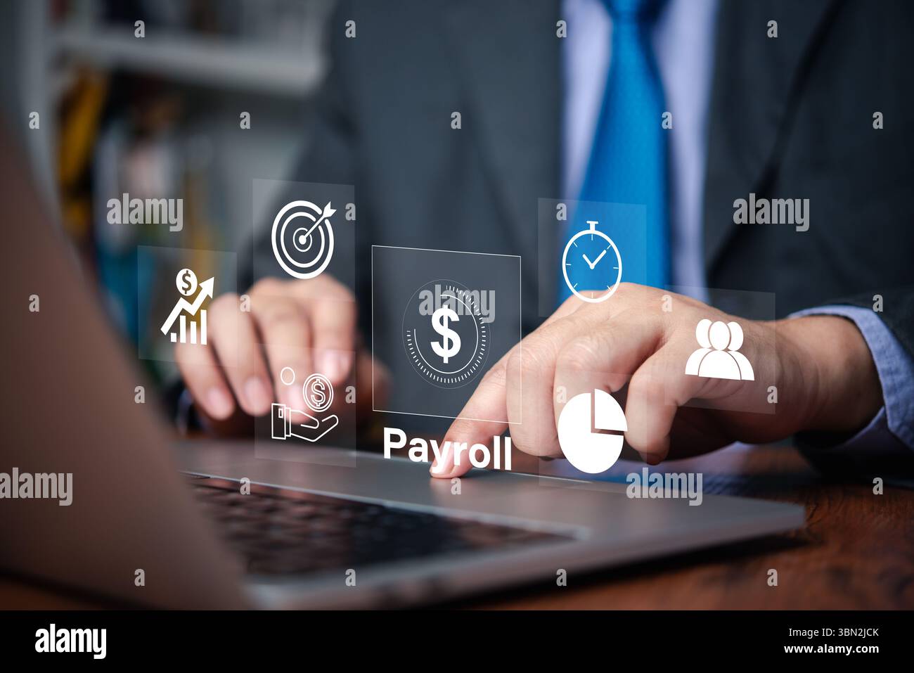 Laptop payment solutions icons hi-res stock photography and images - Alamy