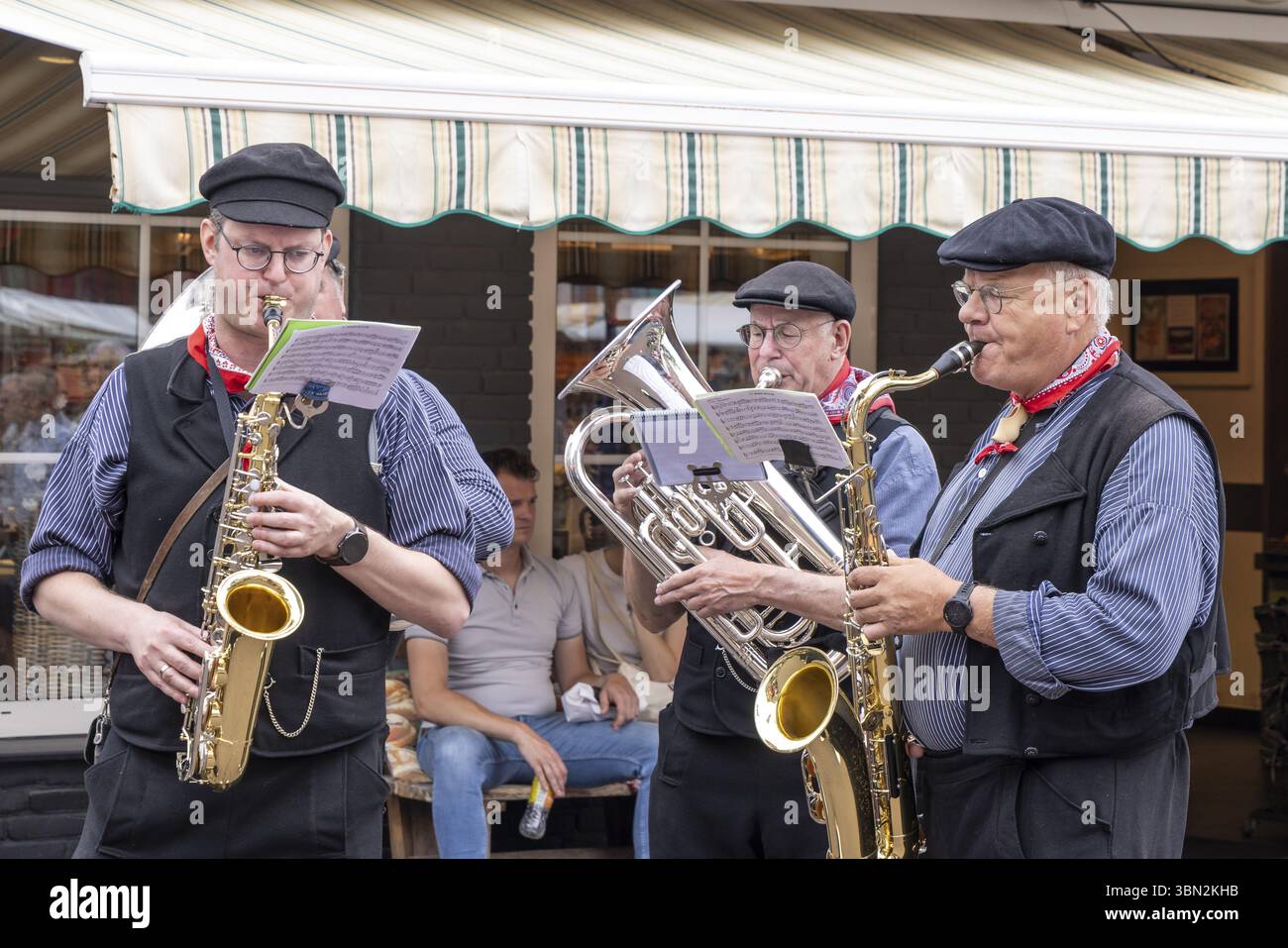Barneveld, The Netherlands - August 1, 2024: Traditional brass band at ...