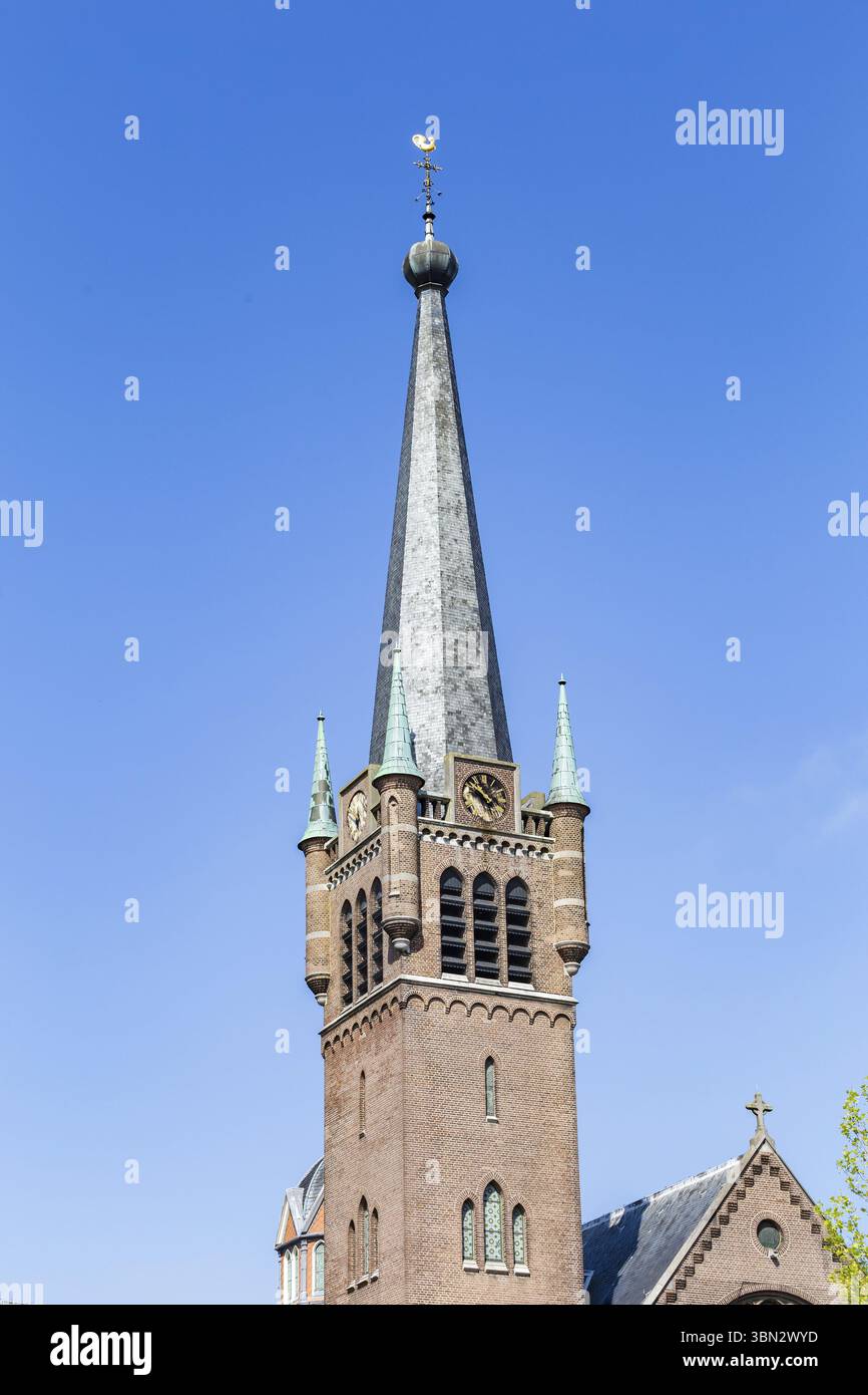 Church tower iof Holy Mary church in Goes Zuid Beveland Zeeland The ...