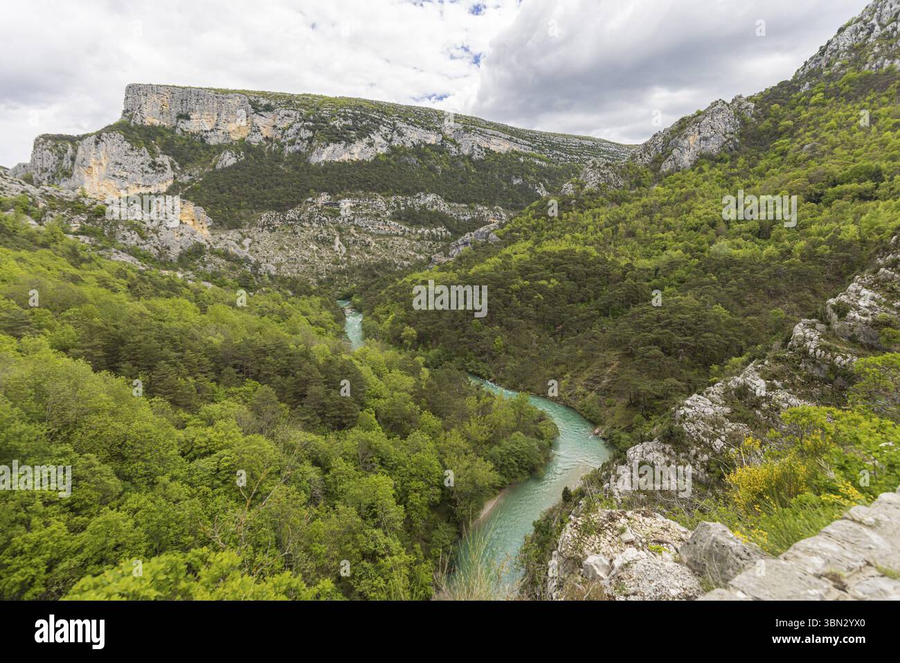 Scenic View Gorges Du Verdon From Point Sublime Grand Canyon Aiguines Scenic View Gorges Du Verdon From Point Sublime Grand Canyon Aiguines