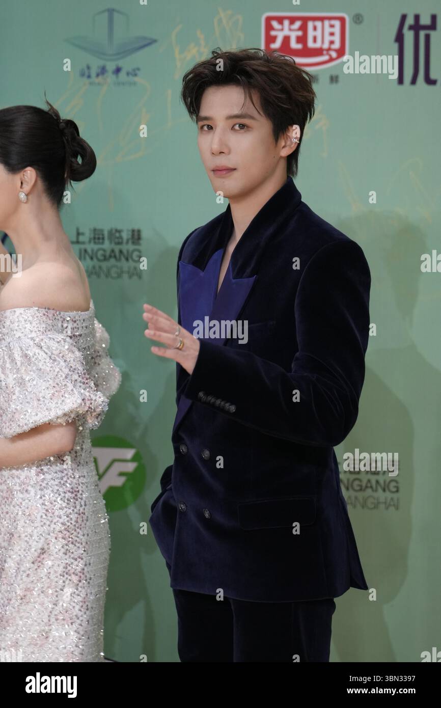 Chinese actor Wang Anyu attends the 30th Shanghai Television Festival ...