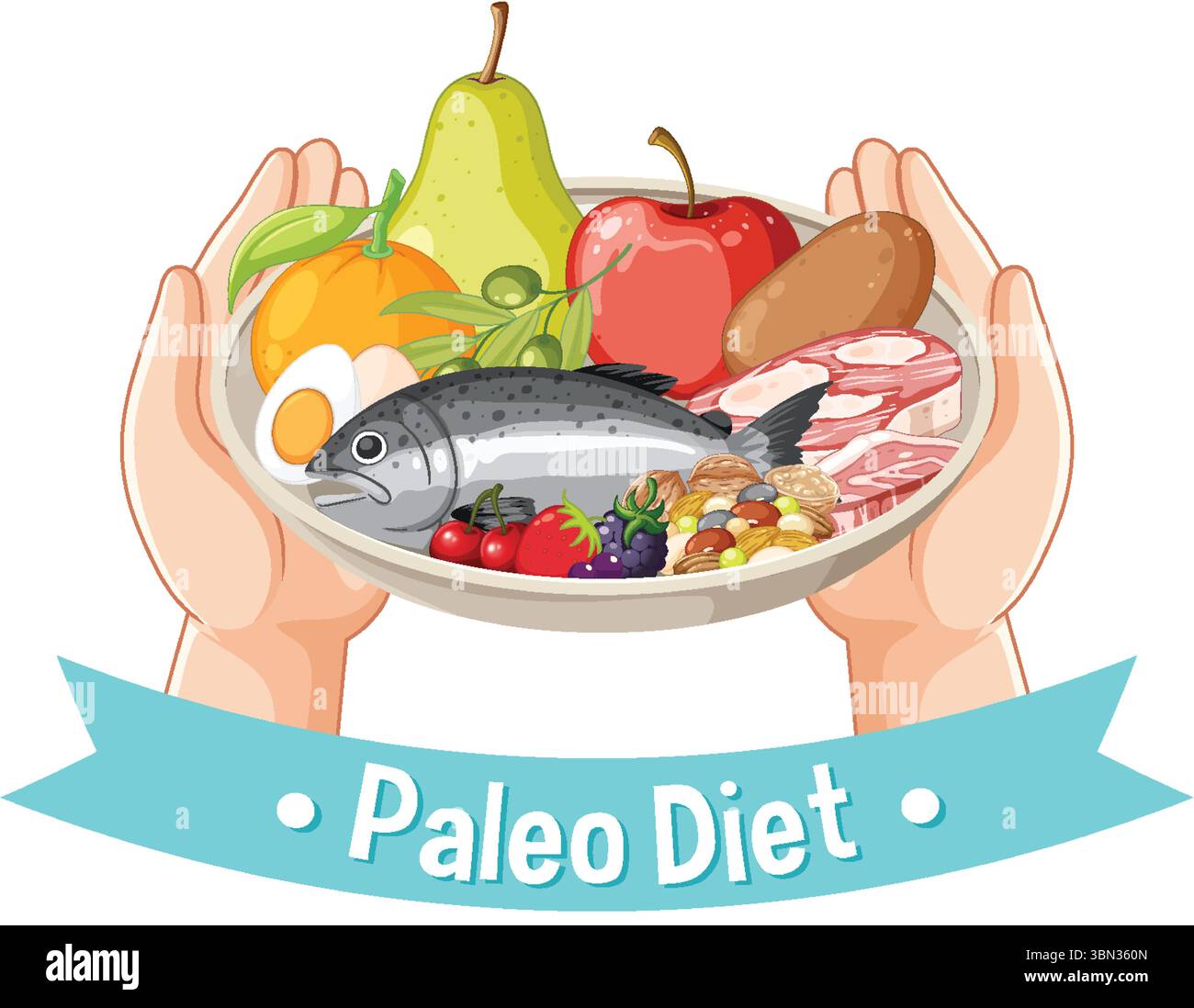 Composition dietary foods Cut Out Stock Images & Pictures - Alamy