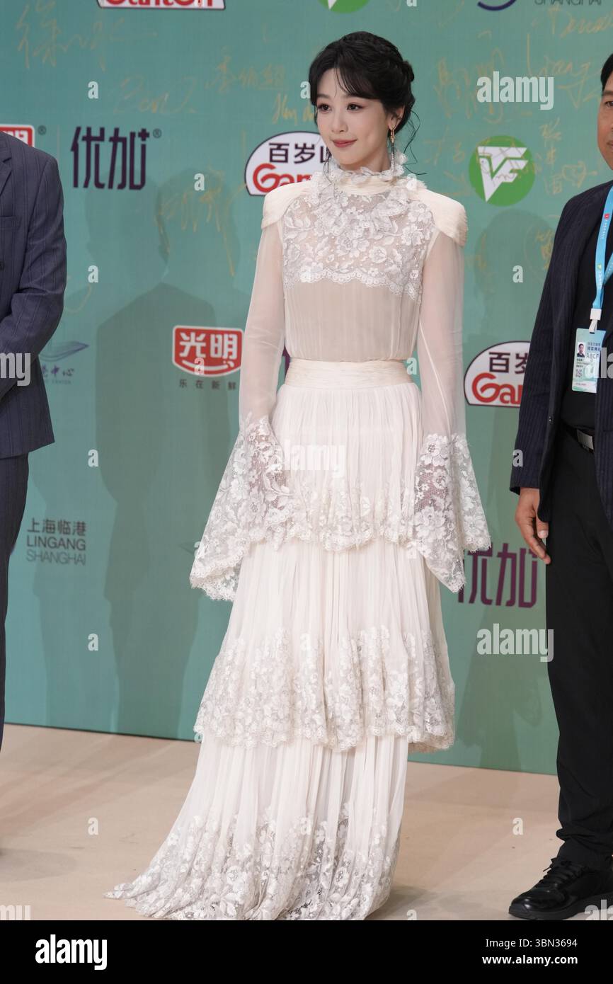 Chinese actress and singer Yang Zi attends the 30th Shanghai Television ...