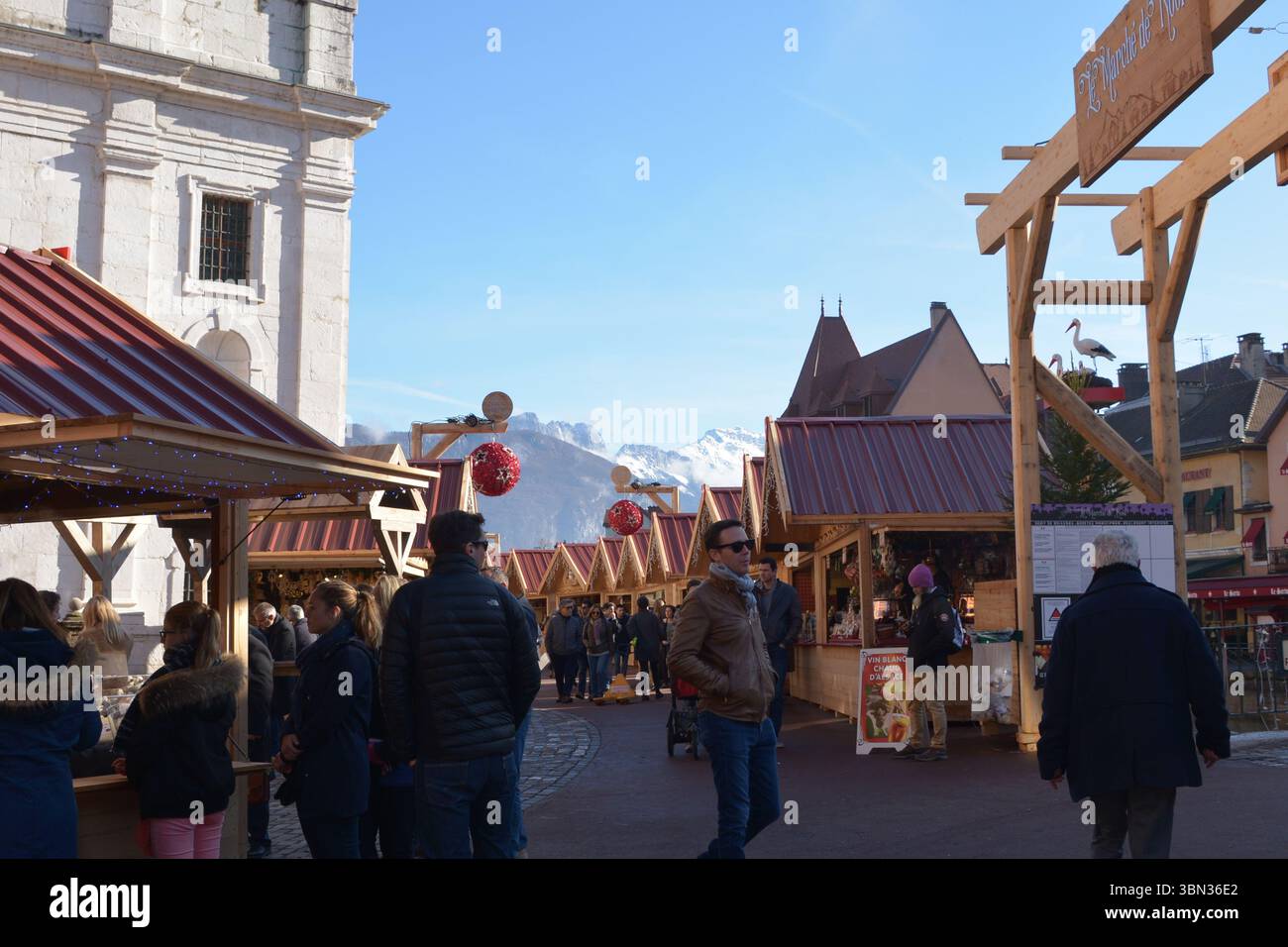 Christmas market of Annecy Haute savoie Stock Photo - Alamy