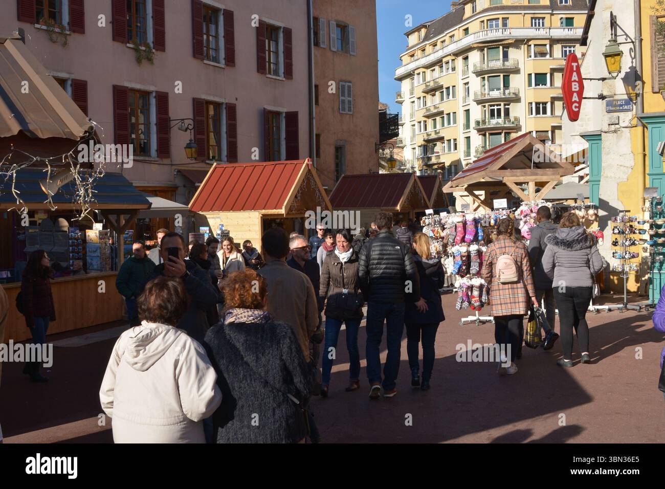 Christmas market of Annecy Haute savoie Stock Photo - Alamy