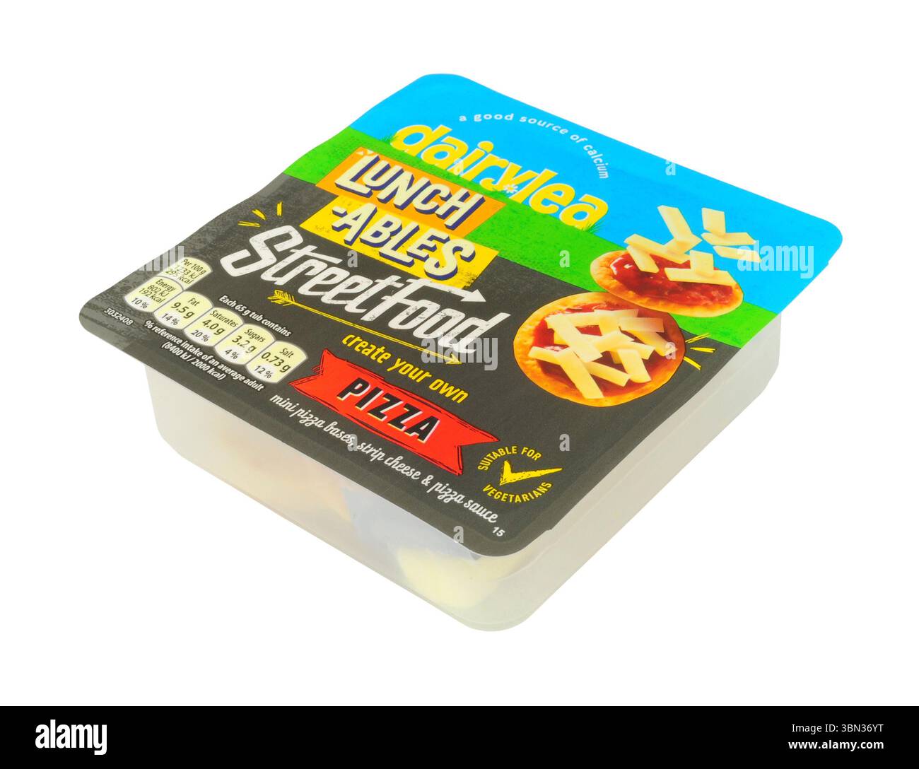 Dairylea lunchables street food pizza flavour snack pack containing ...