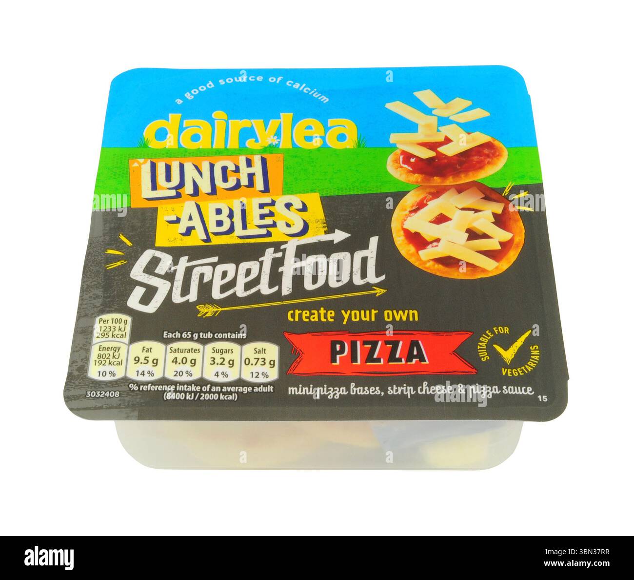 Dairylea lunchables street food pizza flavour snack pack containing ...