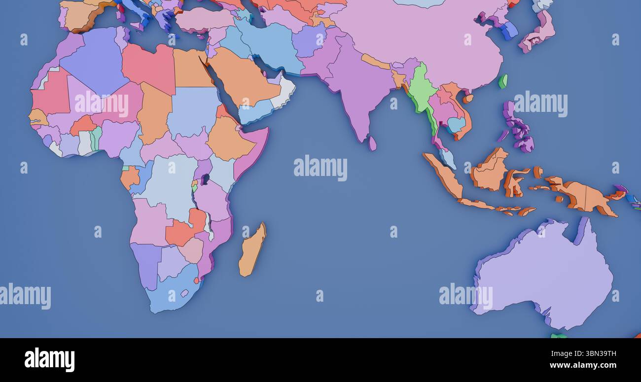 Africa political divisions map hi-res stock photography and images - Alamy