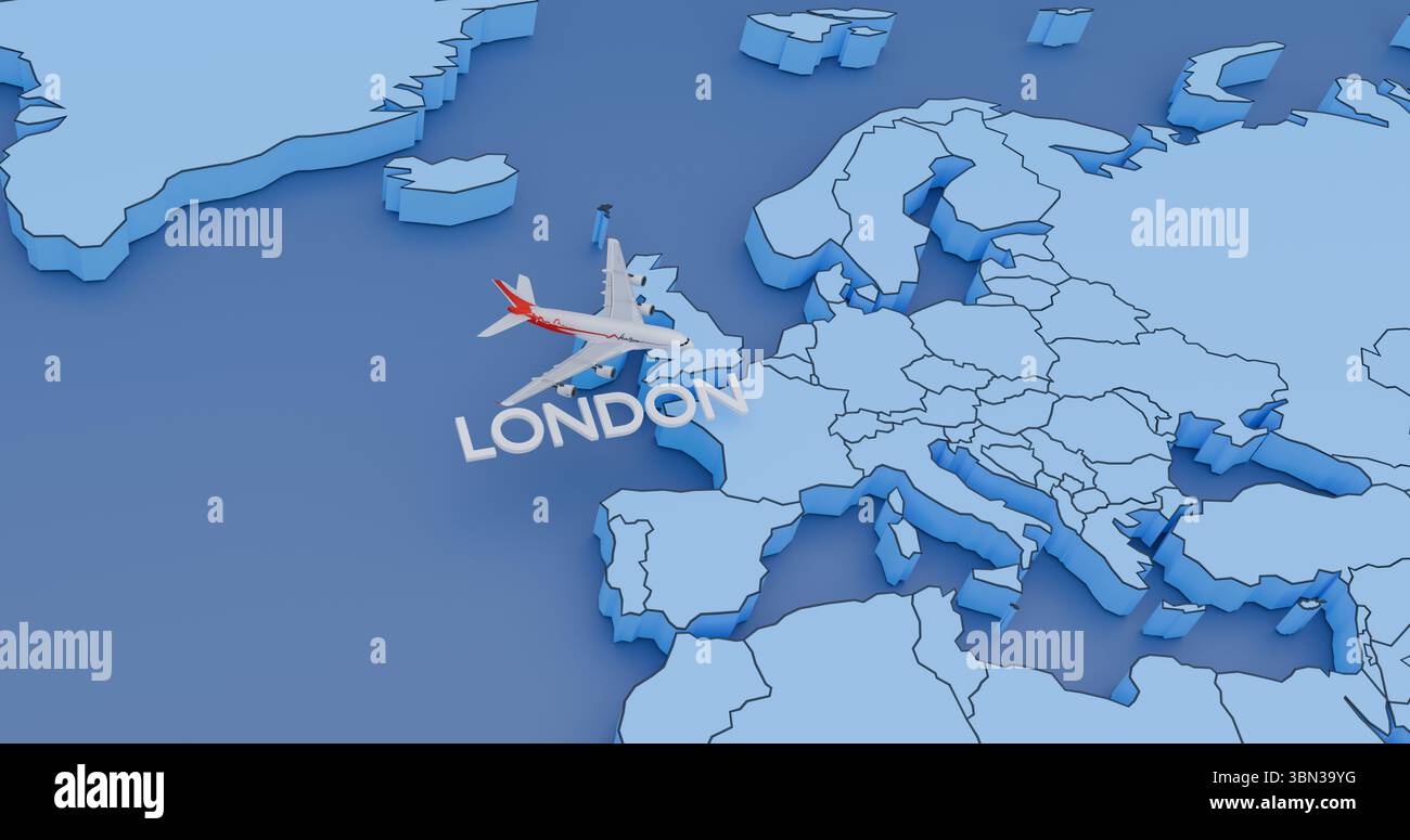 Map of london heathrow hi-res stock photography and images - Alamy