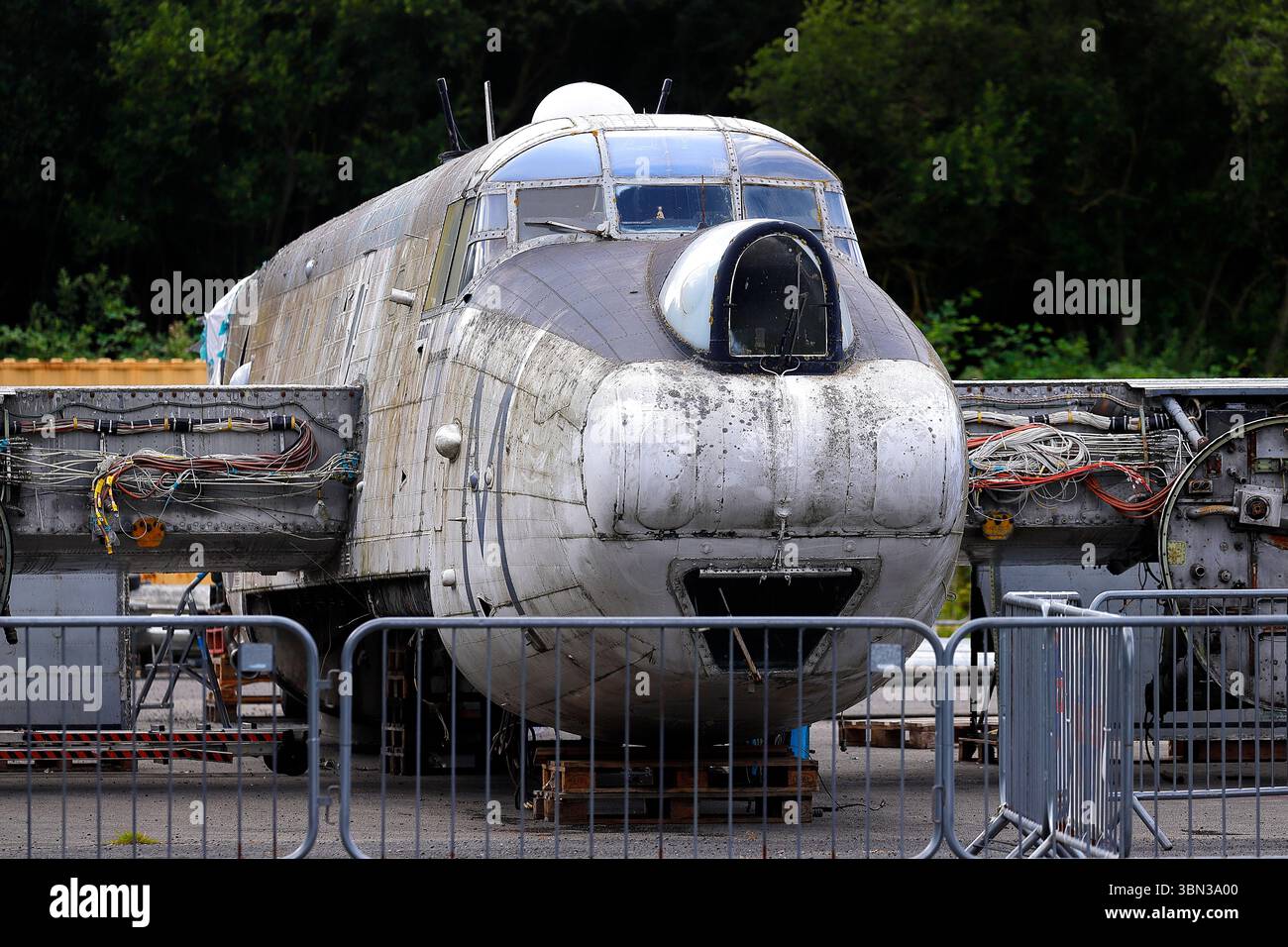 Avro Shackleton bomber on display at Yorkshire Air Museum Stock Photo ...