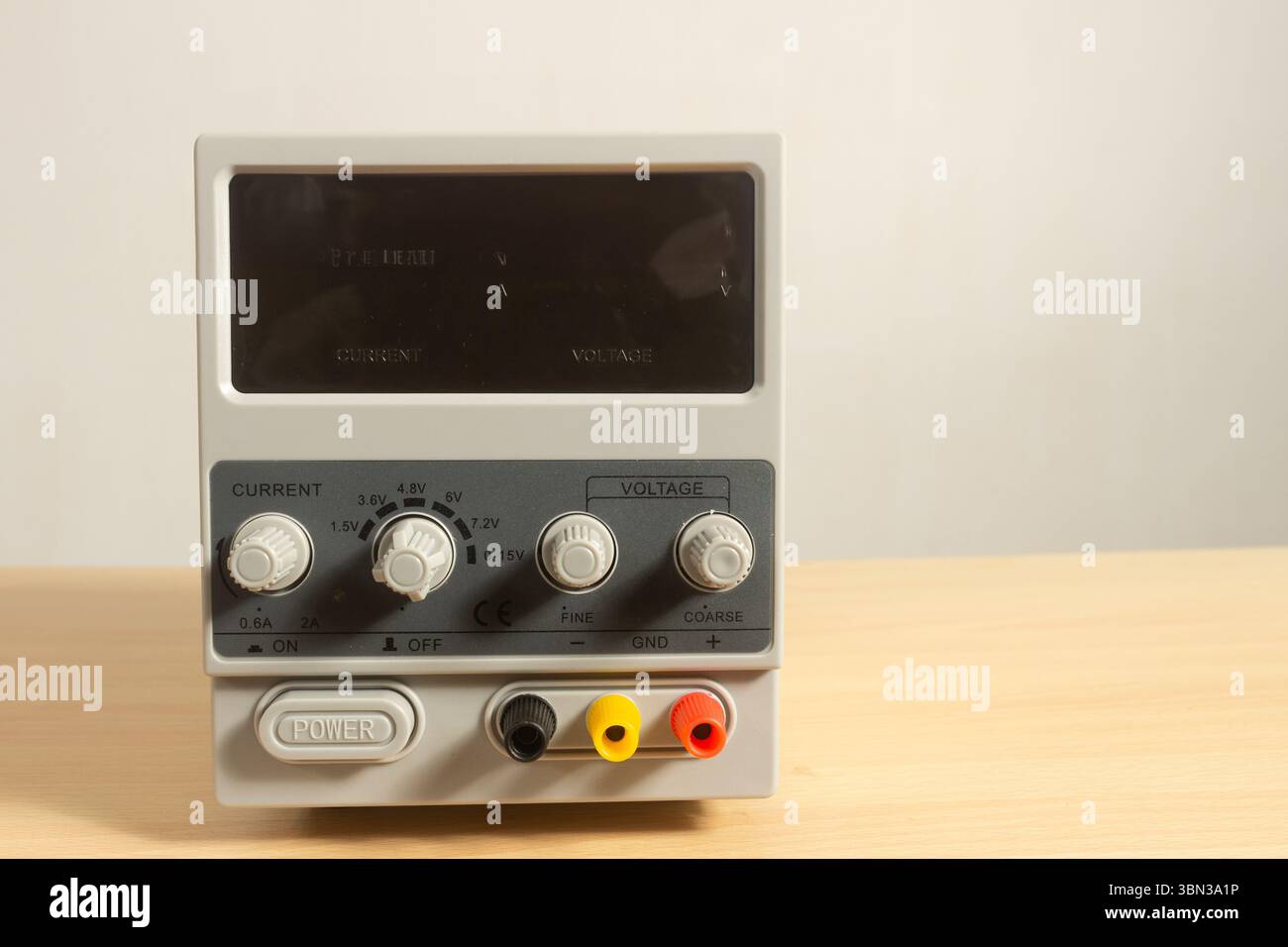 digital dc power supply unit isolated neutral background copyspace mode ...