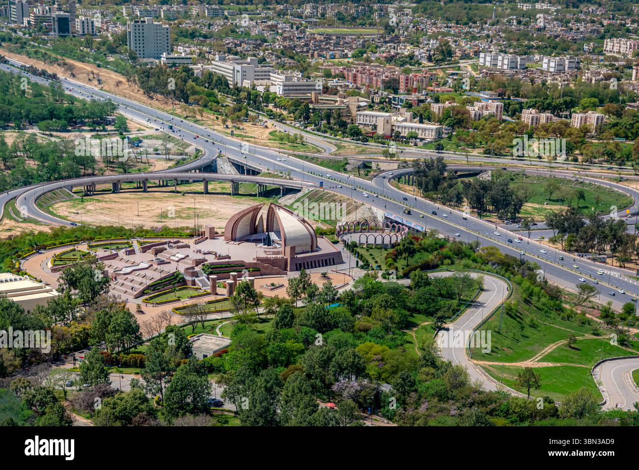 aerial view of Islamabad, Islamabad is the capital city of Pakistan ...