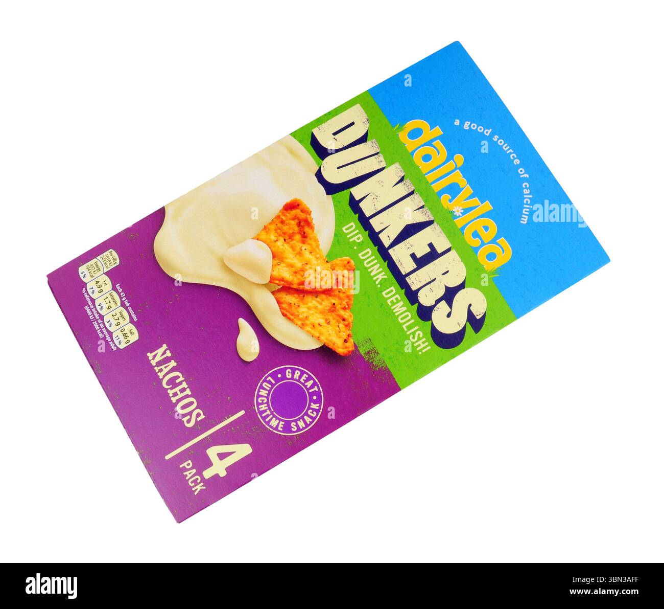 Dairylea cheese spread dunkers with nachos in a 172g pack containing ...