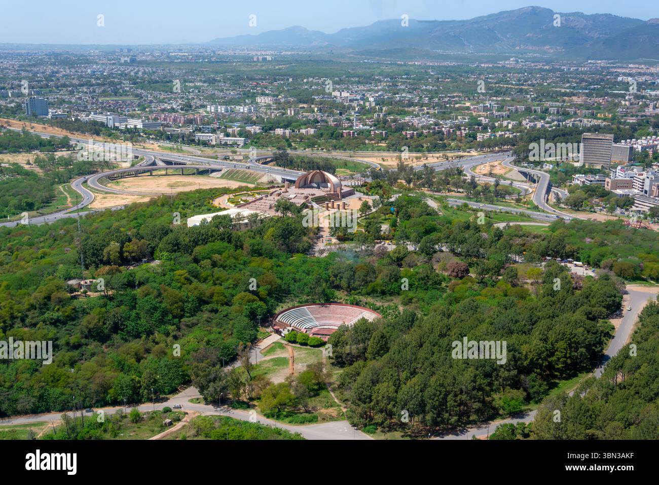 aerial view of Islamabad, Islamabad is the capital city of Pakistan ...