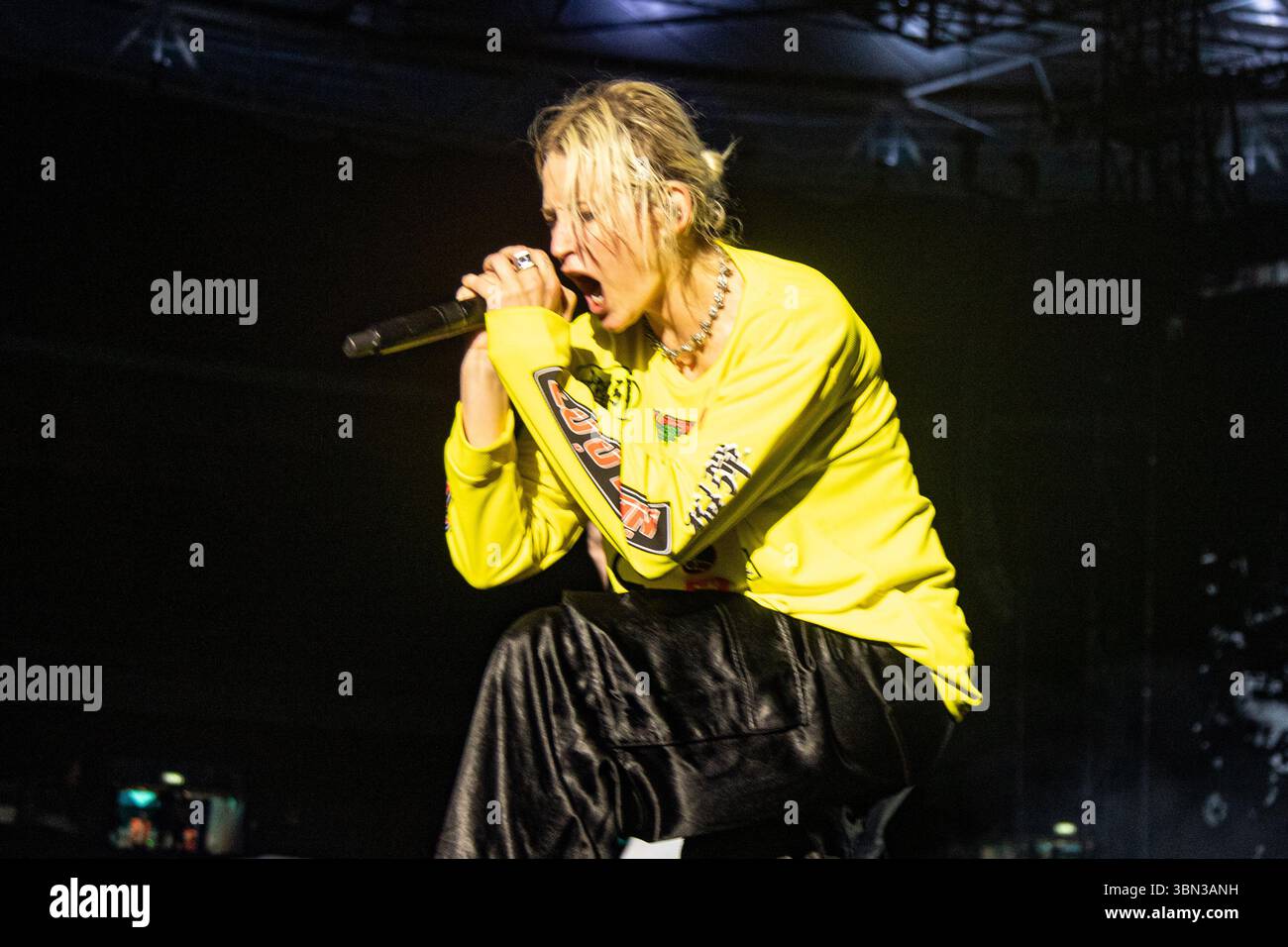 Emily Armstrong of Linkin Park performing on stage during “From Zero ...