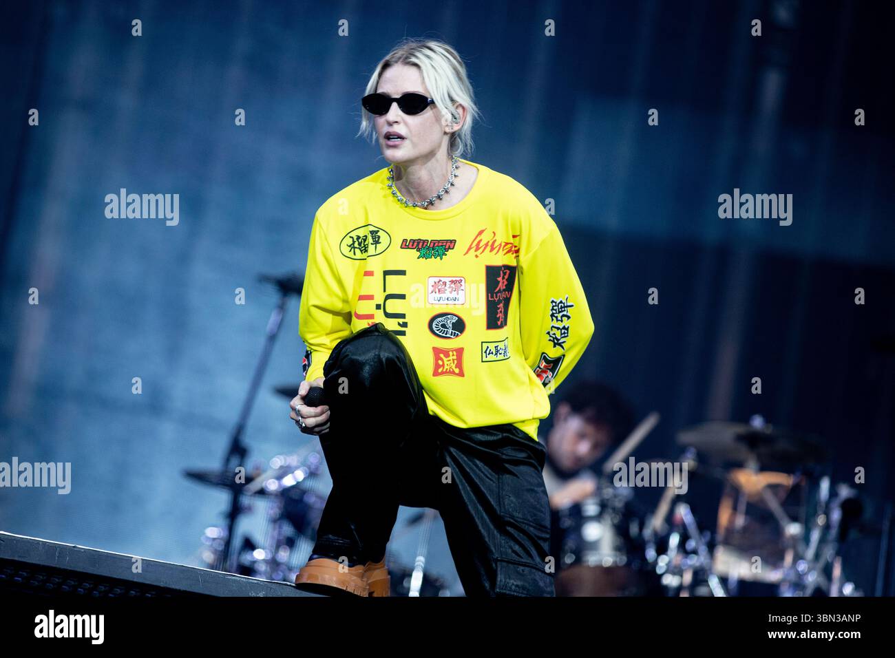 Emily Armstrong of Linkin Park performing on stage during “From Zero ...