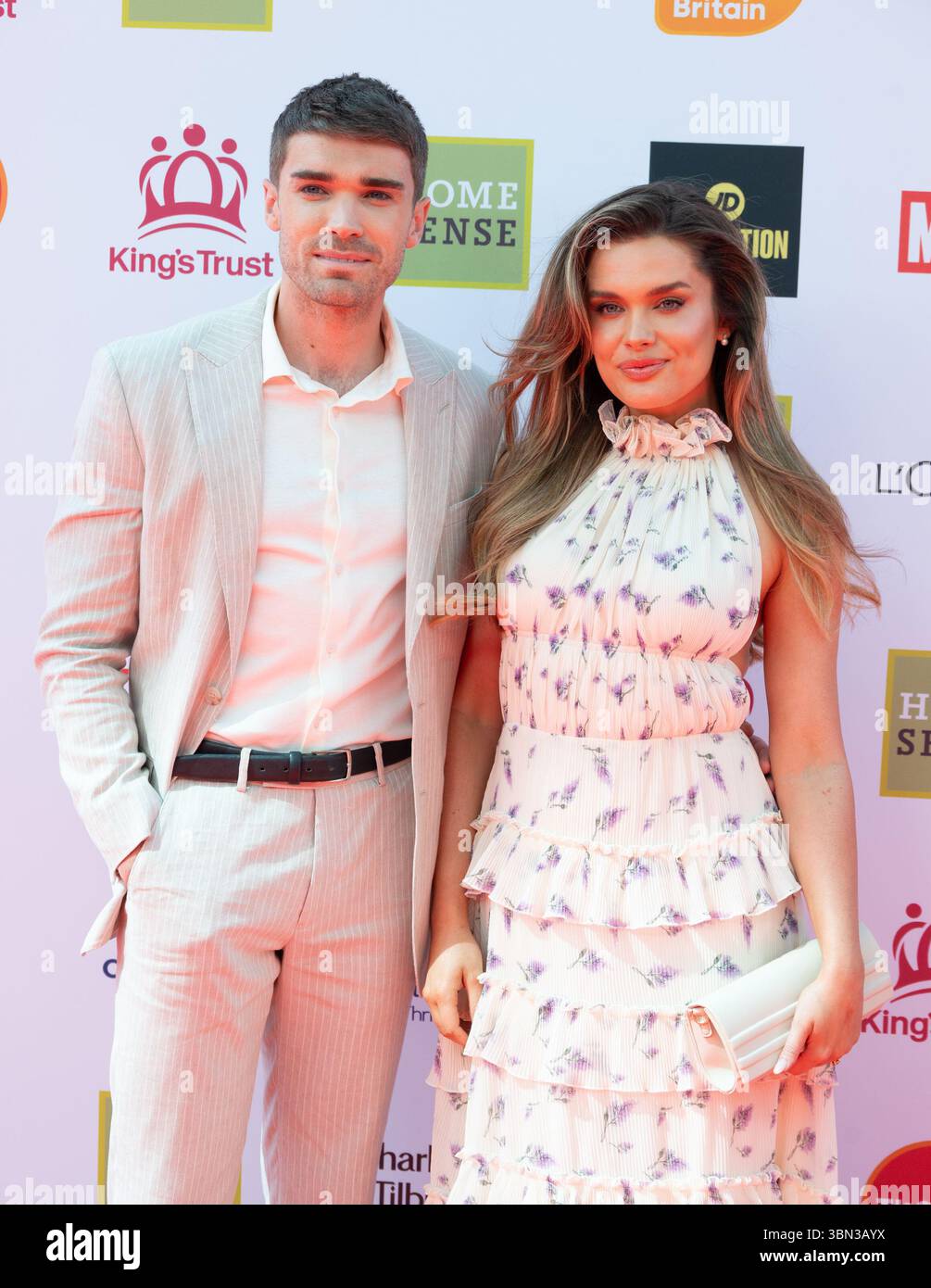 Josh Cuthbert and Chloe Lloyd attends The King's Trust and TKMaxx ...