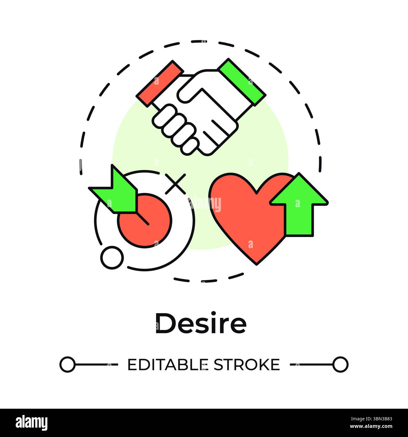Desire multi color concept icon Stock Vector Image & Art - Alamy