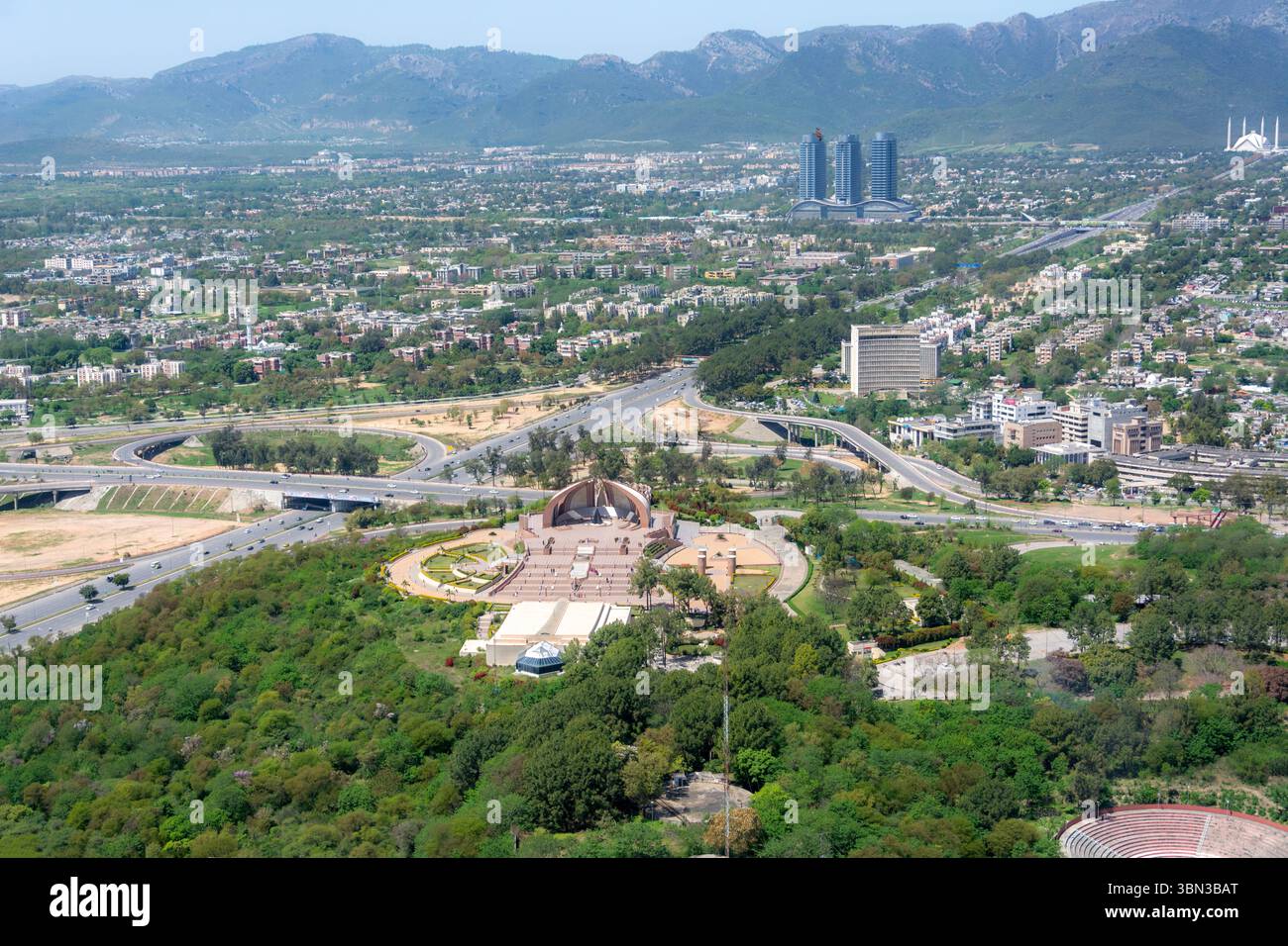 aerial view of Islamabad, Islamabad is the capital city of Pakistan ...