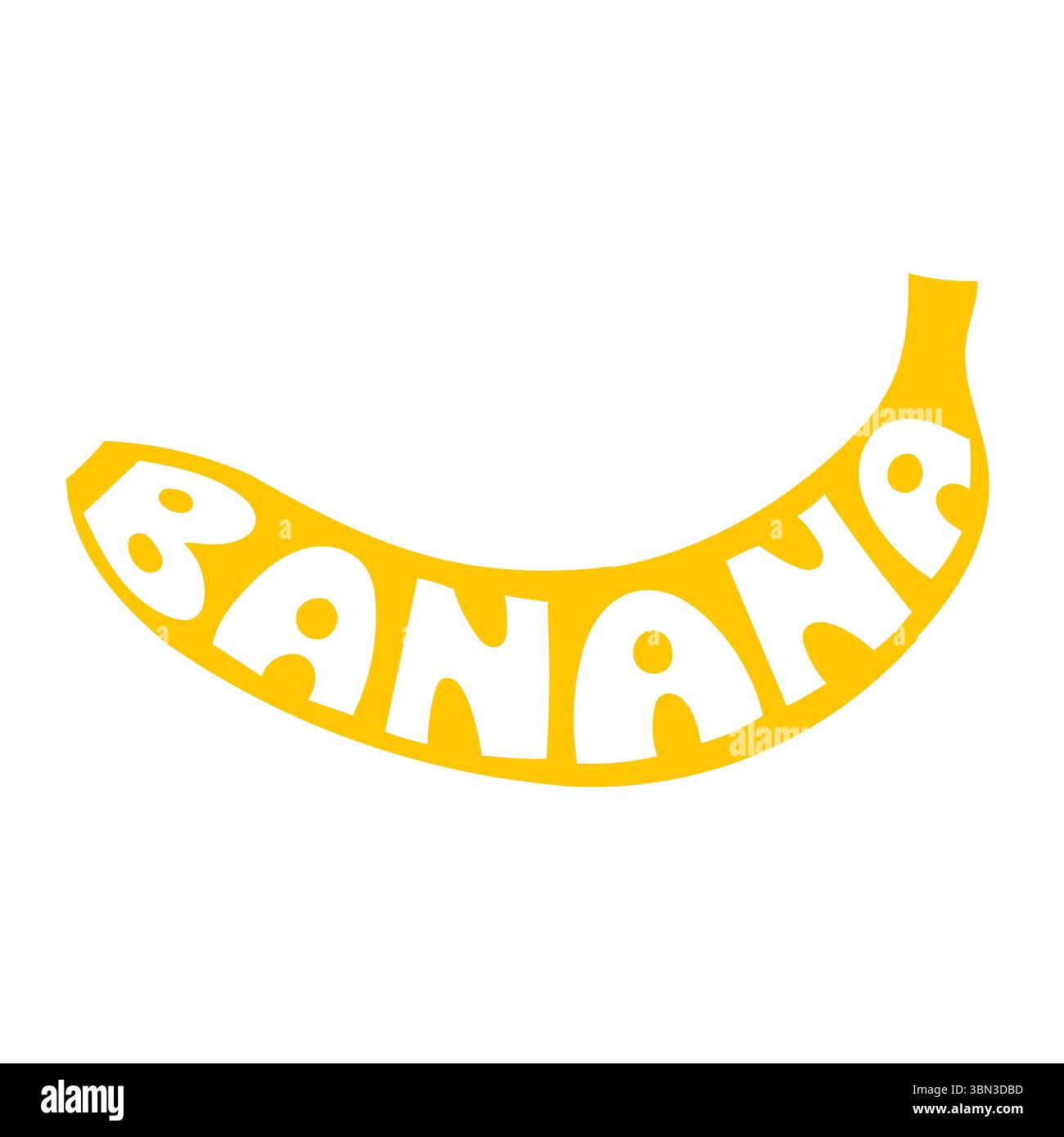 Sketch style minimal banana icon hi-res stock photography and images ...