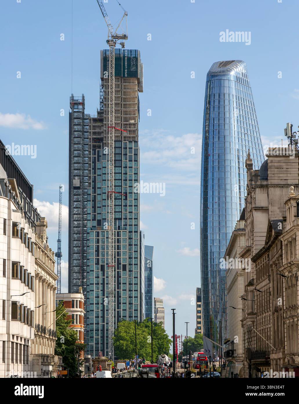 Opus 50 storey residential building Bankside Yards under construction ...