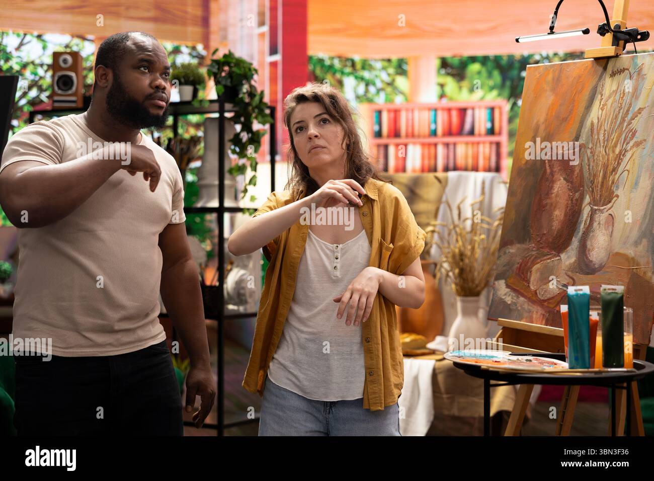 Diverse team artists sharing hi-res stock photography and images - Alamy