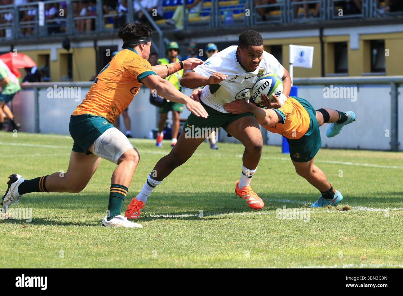 Calvisano, Italy. 29th Jun 2025. South Africa's player Xola Nyali in ...