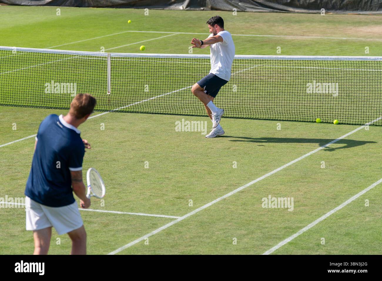 LONDON, ENGLAND - JUNE 29: Sebastian Pisano, Kristof Vliegen, practice ...