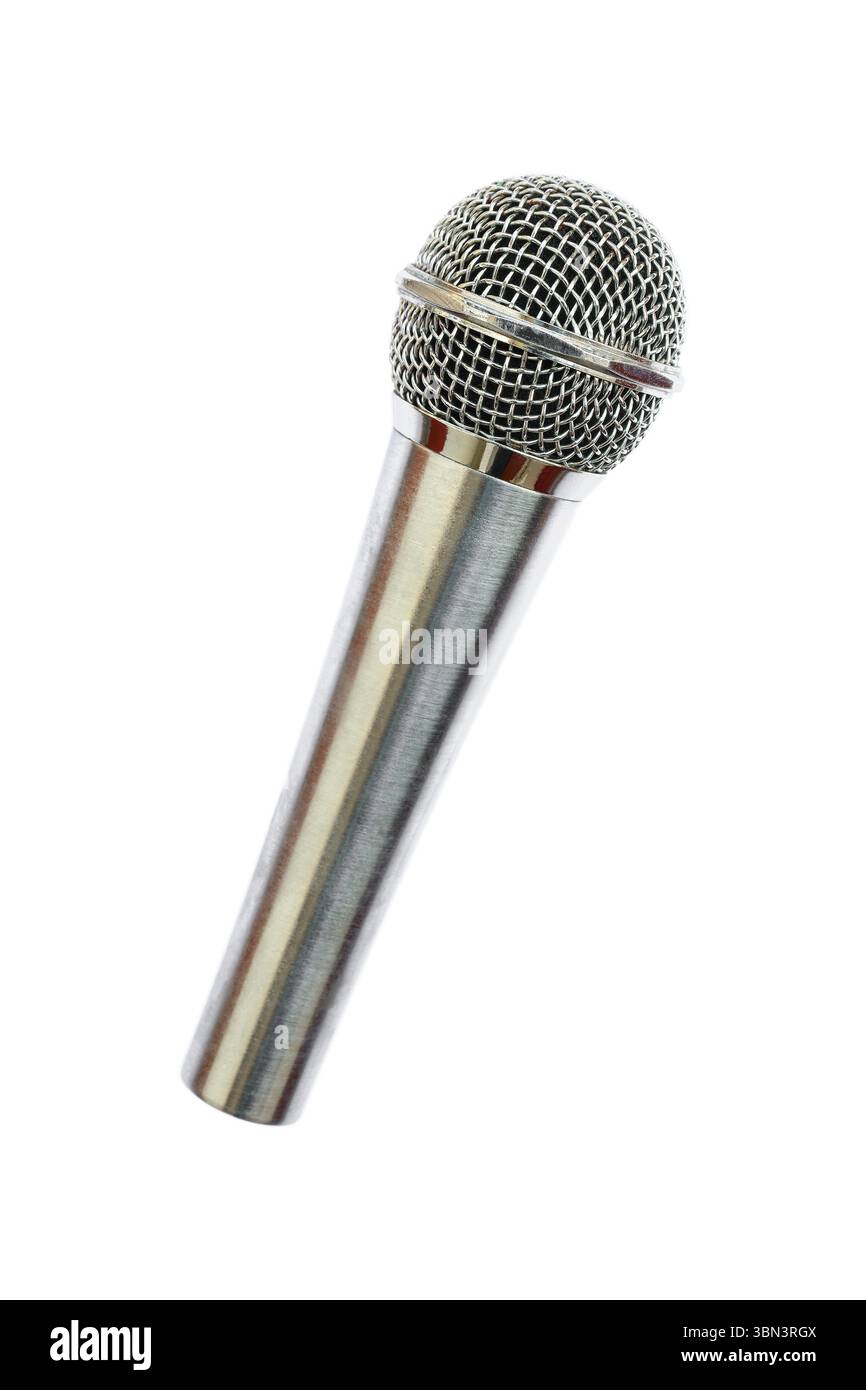 Illustration microphone on black background hi-res stock photography ...
