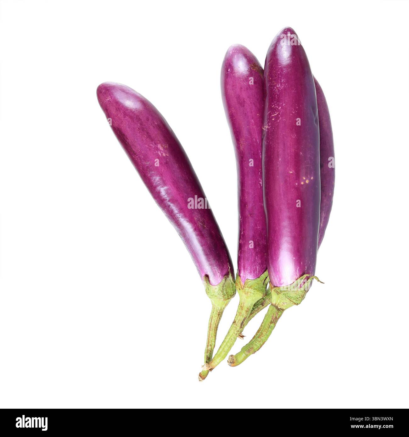 Top view eggplants on Cut Out Stock Images & Pictures - Alamy