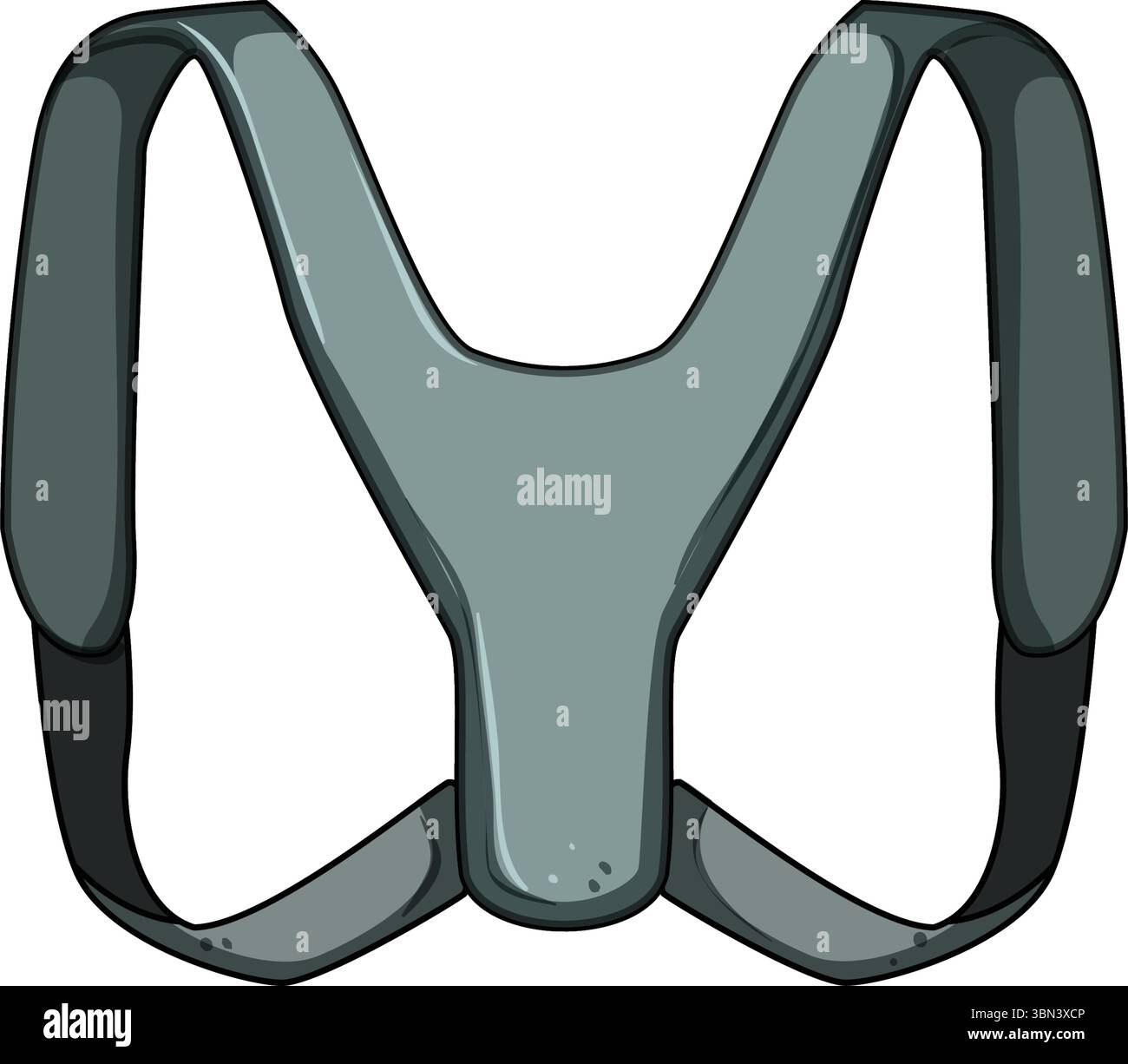 relief back posture corrector cartoon vector illustration Stock Vector ...