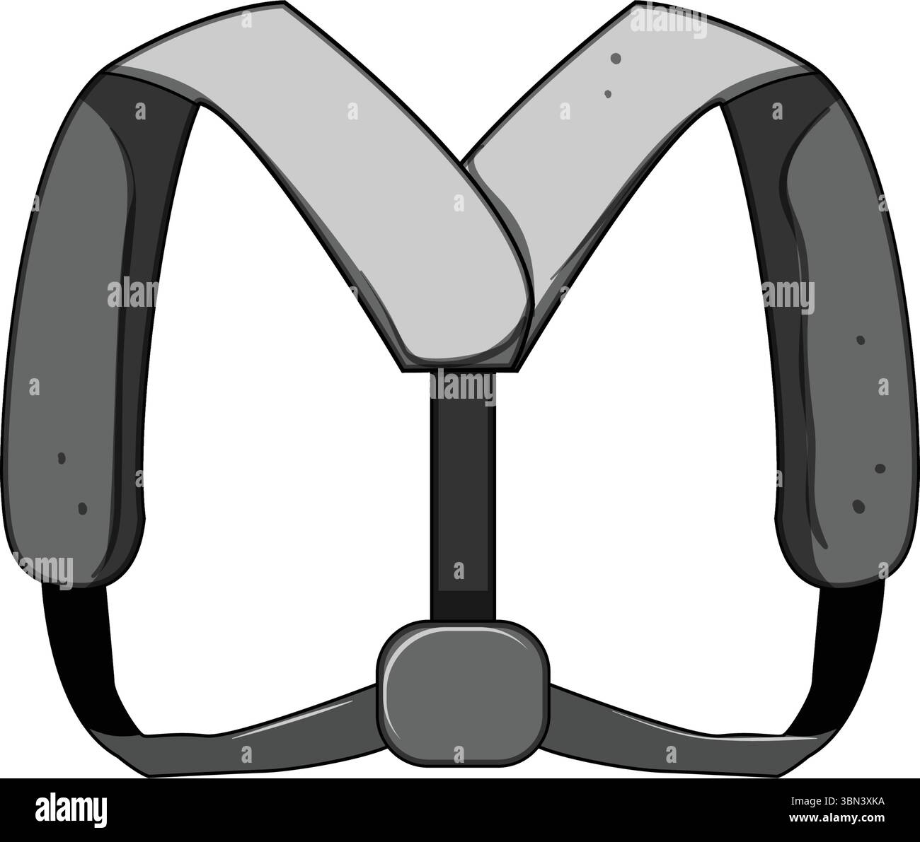 health back posture corrector cartoon vector illustration Stock Vector ...