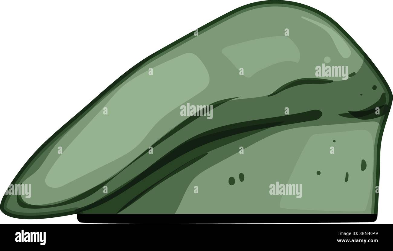 uniform beret hat military cartoon vector illustration Stock Vector ...