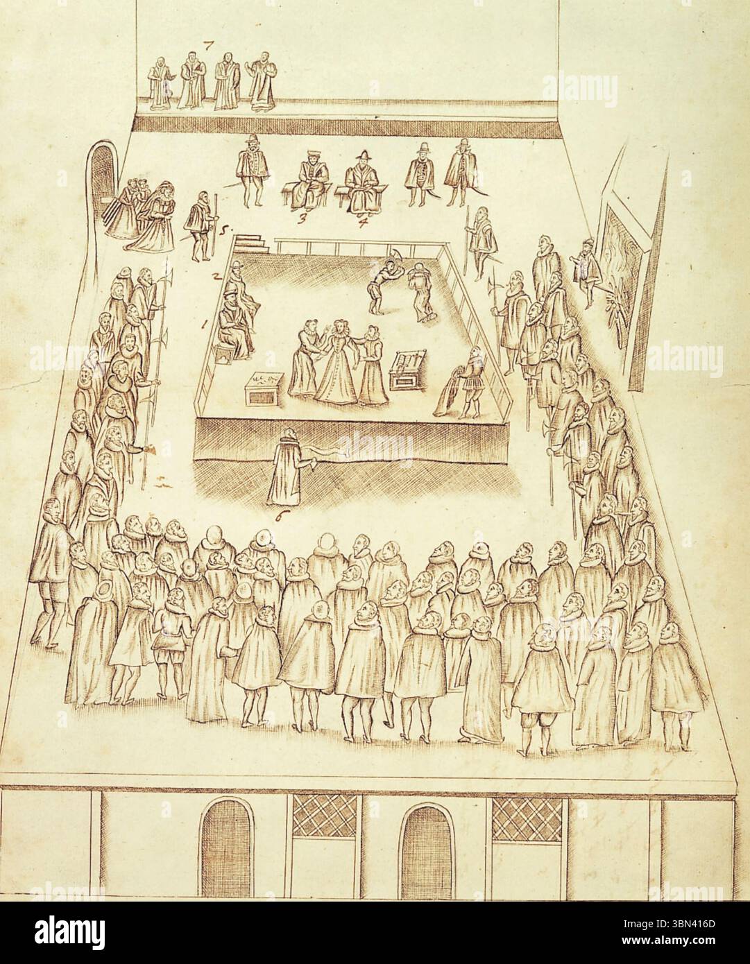 MARY, QUEEN OF SCOTS (1542-1587) Contemporary drawing by Robert Beale ...