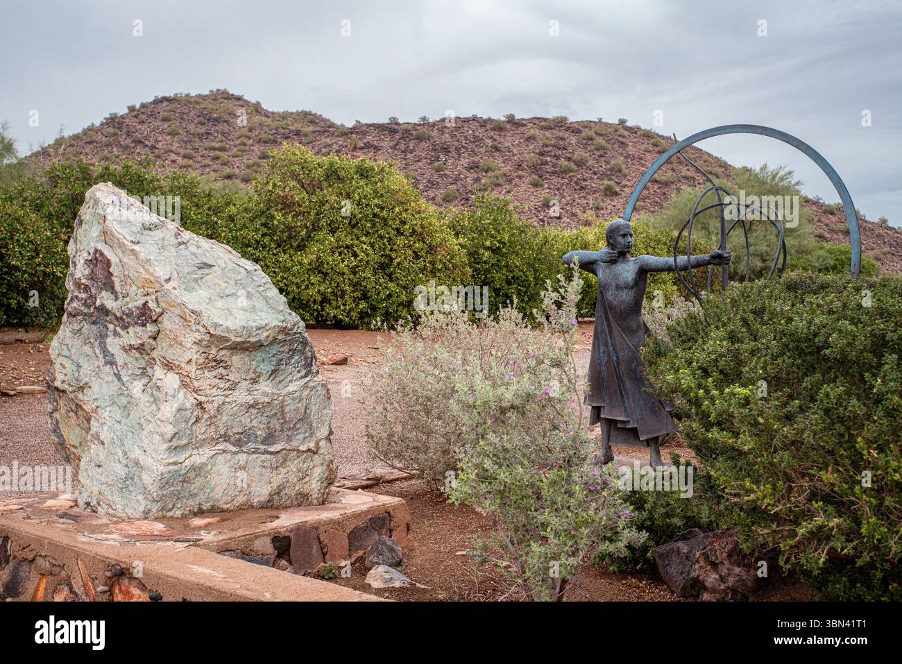 Sculpture of a figure at Taliesin West Stock Photo - Alamy