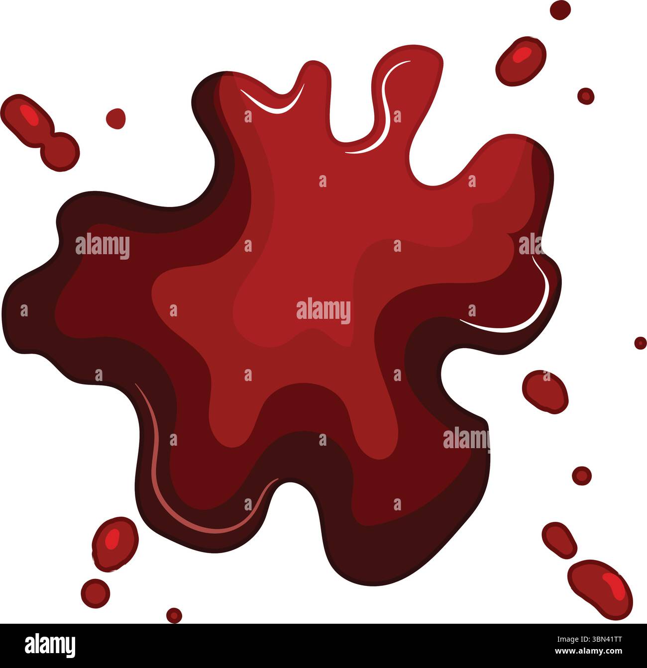 hemoglobin blood stain cartoon vector illustration Stock Vector Image ...