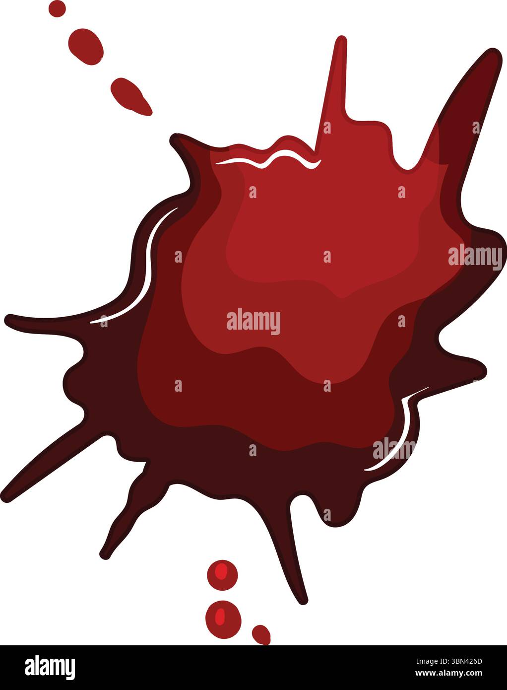 evidence blood stain cartoon vector illustration Stock Vector Image ...
