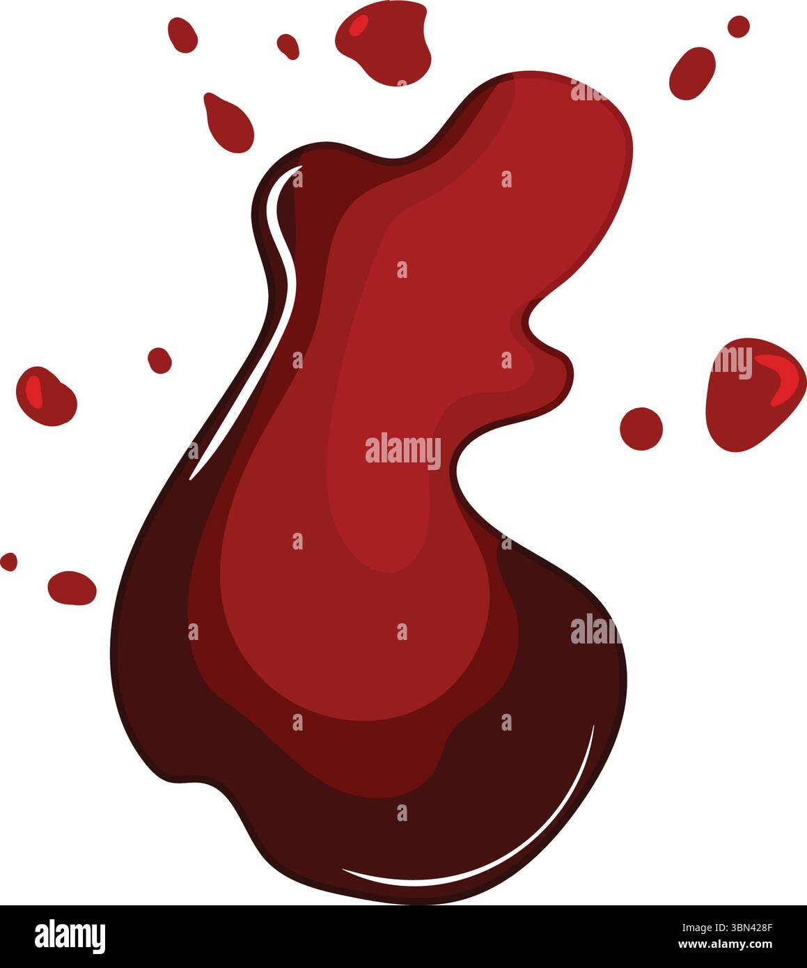investigation blood stain cartoon vector illustration Stock Vector ...