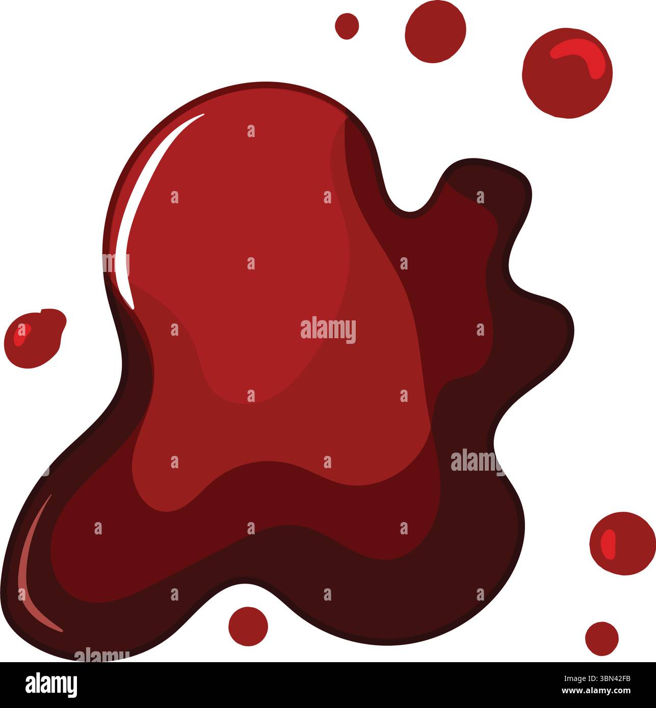 scene blood stain cartoon vector illustration Stock Vector Image & Art ...