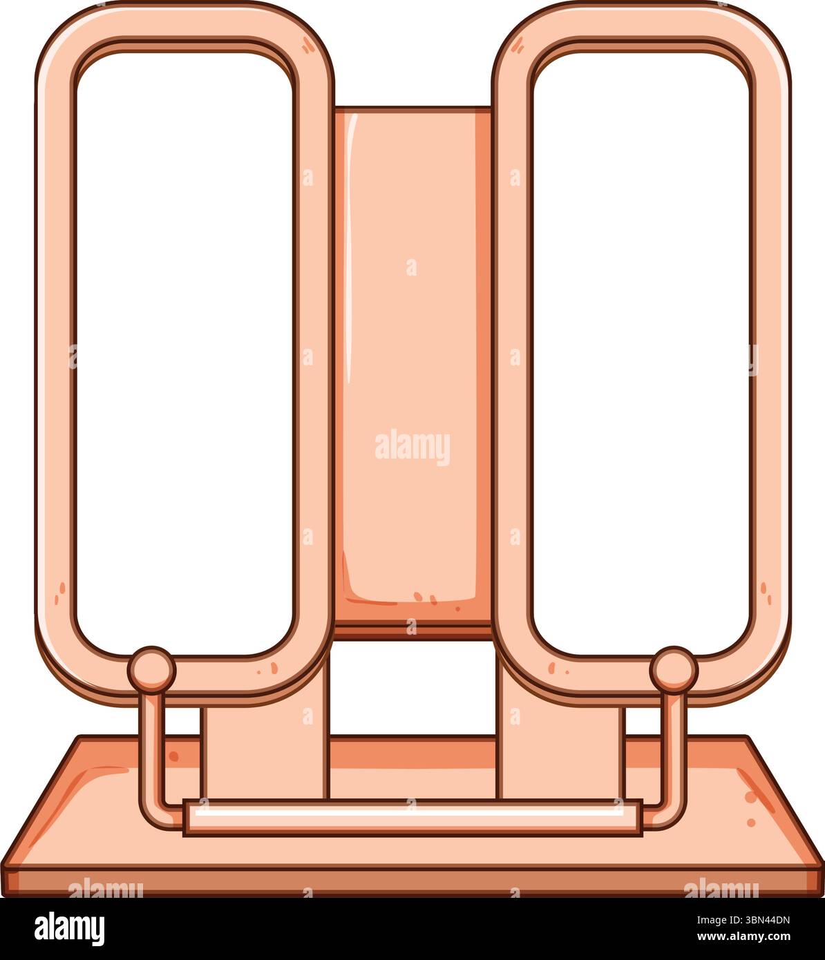 ergonomic book reading stand cartoon vector illustration Stock Vector ...