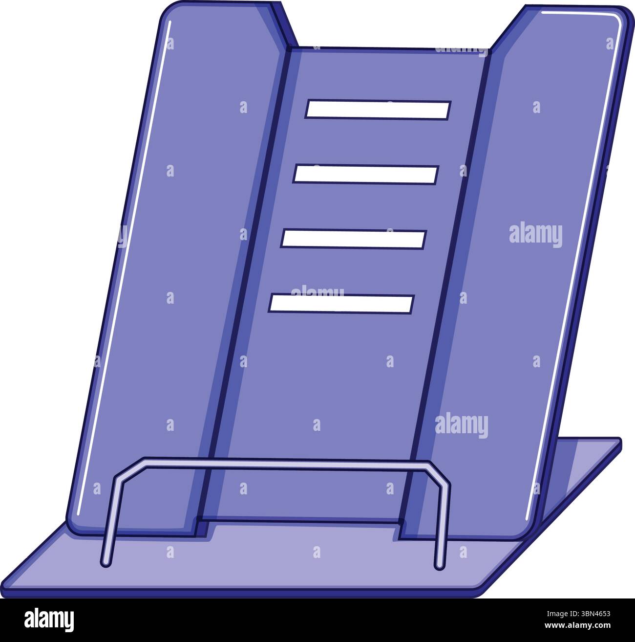 metal book reading stand cartoon vector illustration Stock Vector Image ...